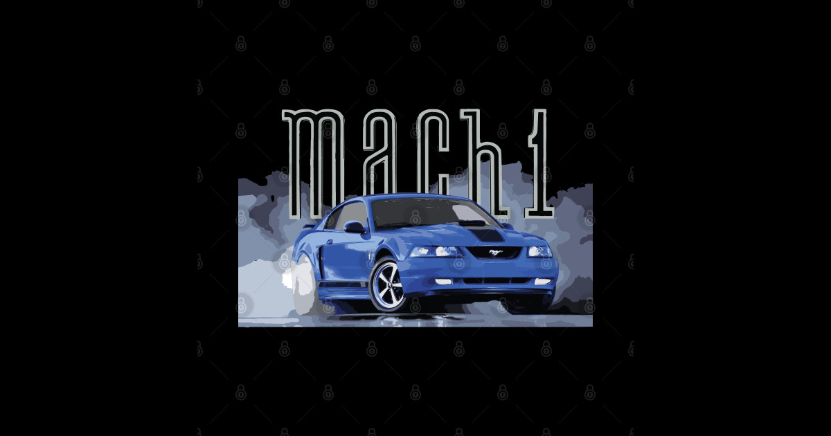MACH 1 MUSTANG GT SN95 CLASSIC RETRO NEW EDGE AZURE BLUE - Mustang Gt ...