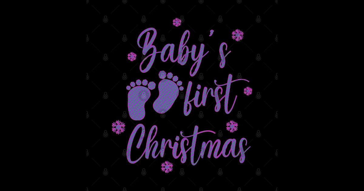 Baby’s first Christmas - Christmas - Sticker | TeePublic