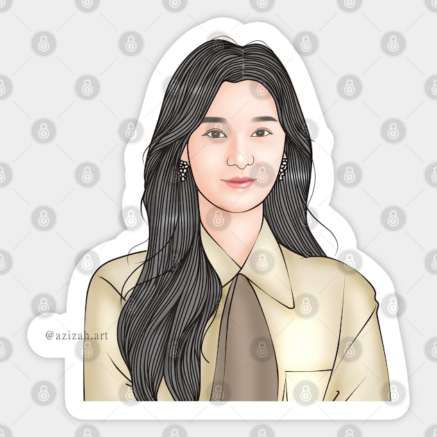 Kim Ji-won South Korean actress - Kim Ji Won - Sticker | TeePublic