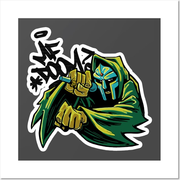 MF DOOM on the mic - Mf Doom - Posters and Art Prints | TeePublic