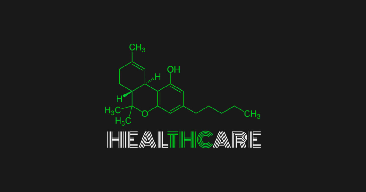 Thc Healthcare Thc Molecule Weed Cannabis - Thc Healthcare - T-Shirt ...