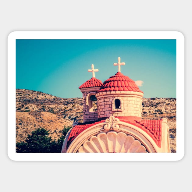 Roadside Shrine, Cyprus - Shrine - Sticker | TeePublic