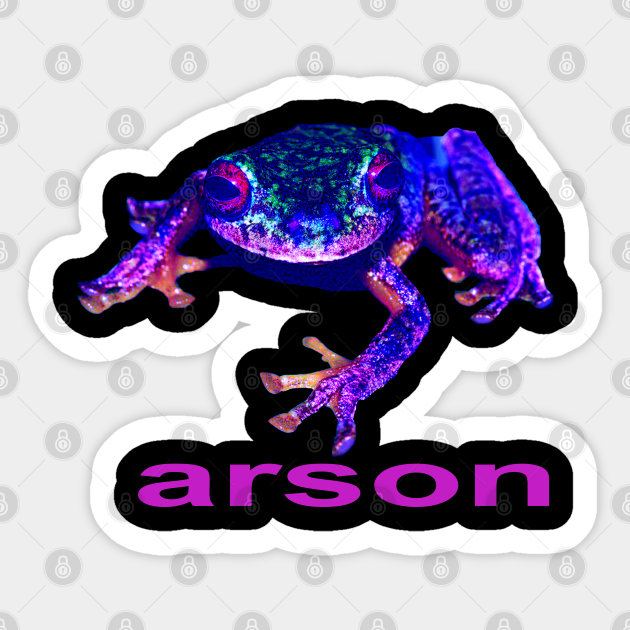 BLUE FROG ARSON - Blue Frog Arson - Sticker | TeePublic