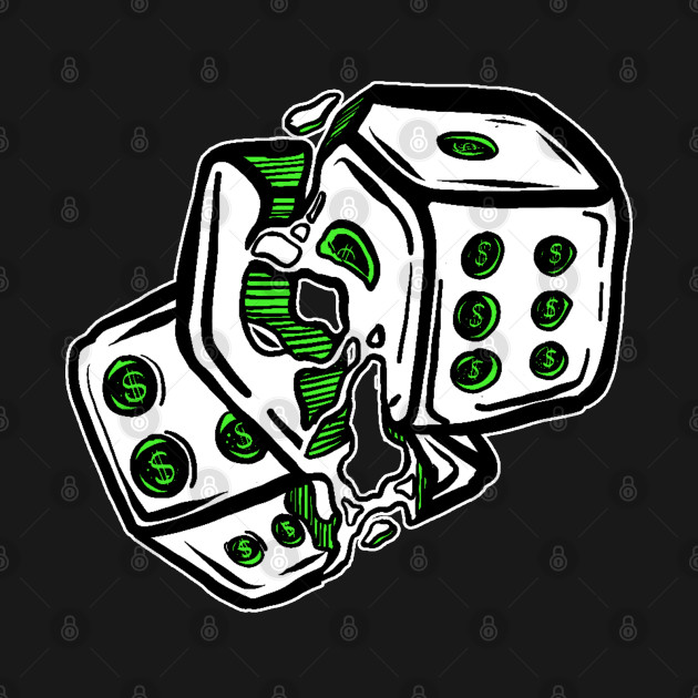 Dice Game Get Money Vintage Retro Artwork - Dice - T-Shirt | TeePublic