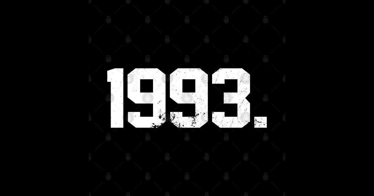 1993 // Years Vintage Style - 1993 - Posters and Art Prints | TeePublic