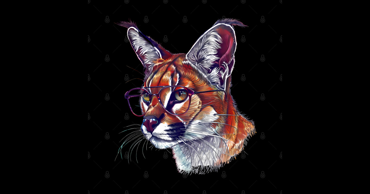 The Undercover Operative Caracal - Caracal Cat - Sticker | TeePublic