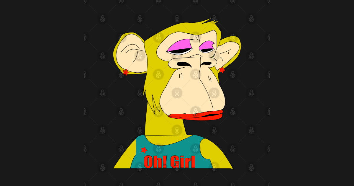 Newest Oh! girl sad ape nft (non fungible token) - Newest Oh Girl Sad ...