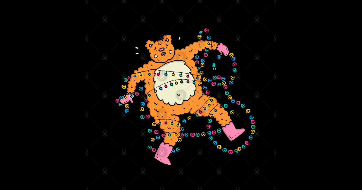 Fairy Lights - Bear - Sticker | TeePublic