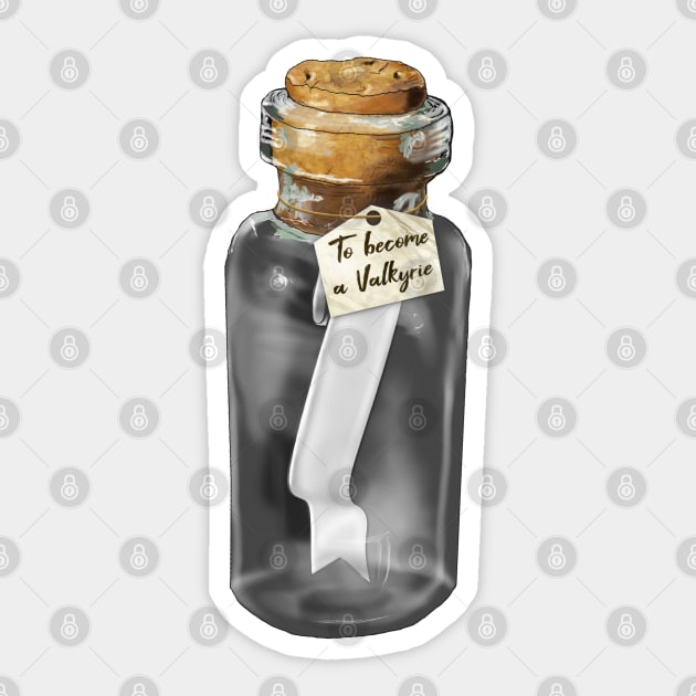 The Valkyrie Ribbon - Acotar - Sticker | TeePublic