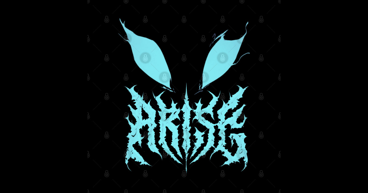 Arise Shadow Monarch – Blue Flame Eyes - Solo Leveling - Sticker ...