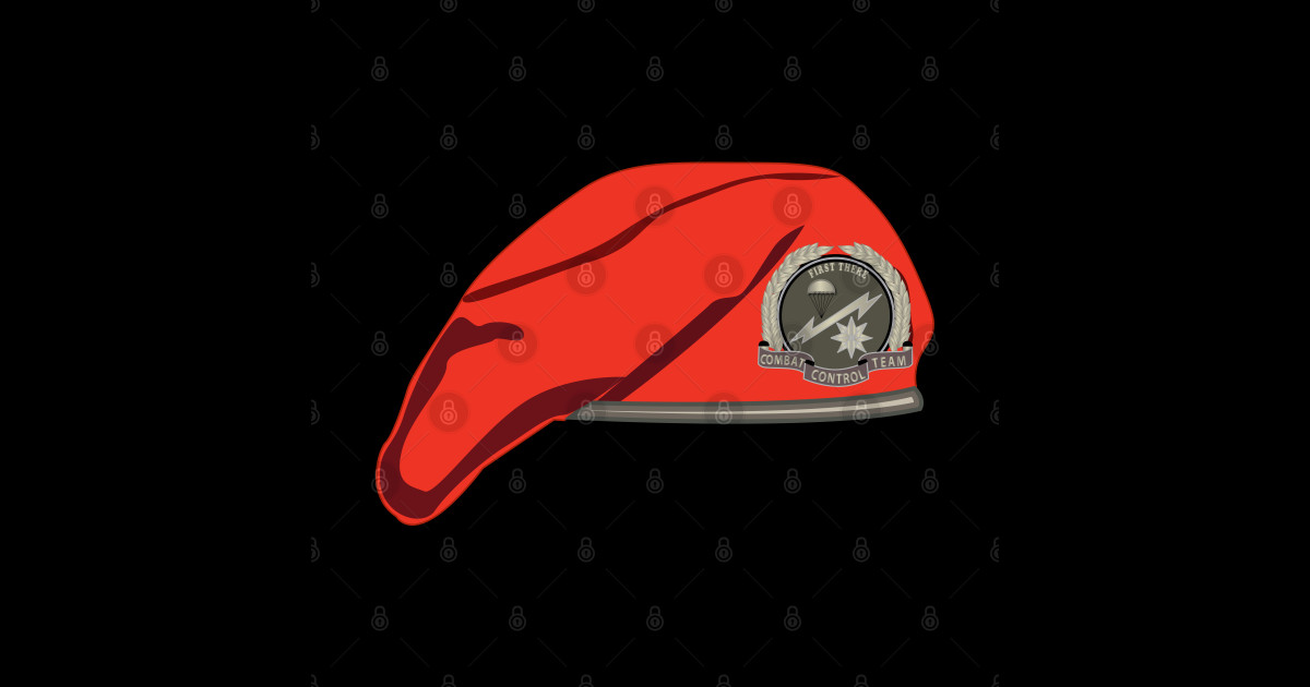 Combat Control Team Badge w Red Beret - Color X 300 - Combat Control ...