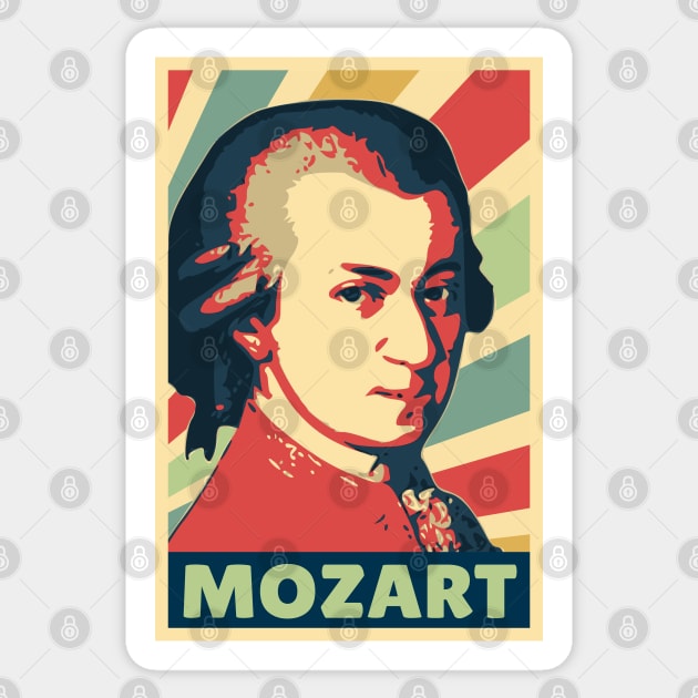 Mozart Vintage Colors - Mozart - Sticker | TeePublic