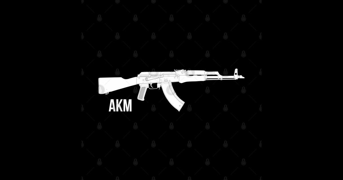 Modernised Kalashnikov Assault Rifle ( AKM ) white - Kalashnikov ...