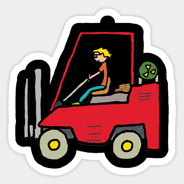 Forklift Truck - Forklift - Sticker | TeePublic