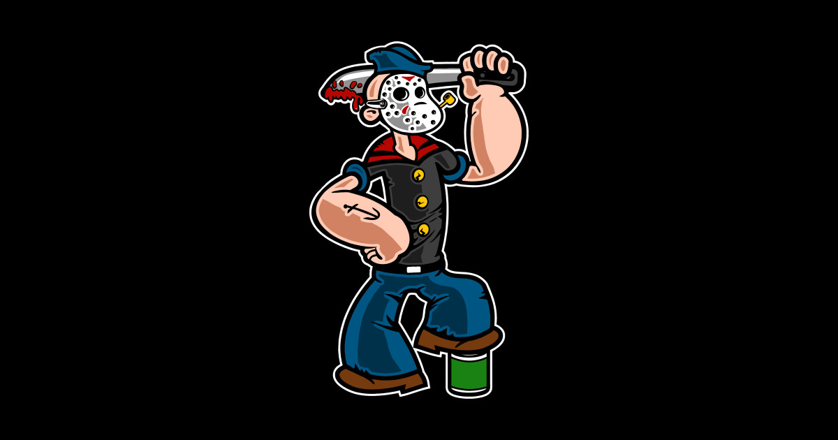 Popeye x Jason Mashup Chibi Art Style //// Spinach-Fueled Slasher ...