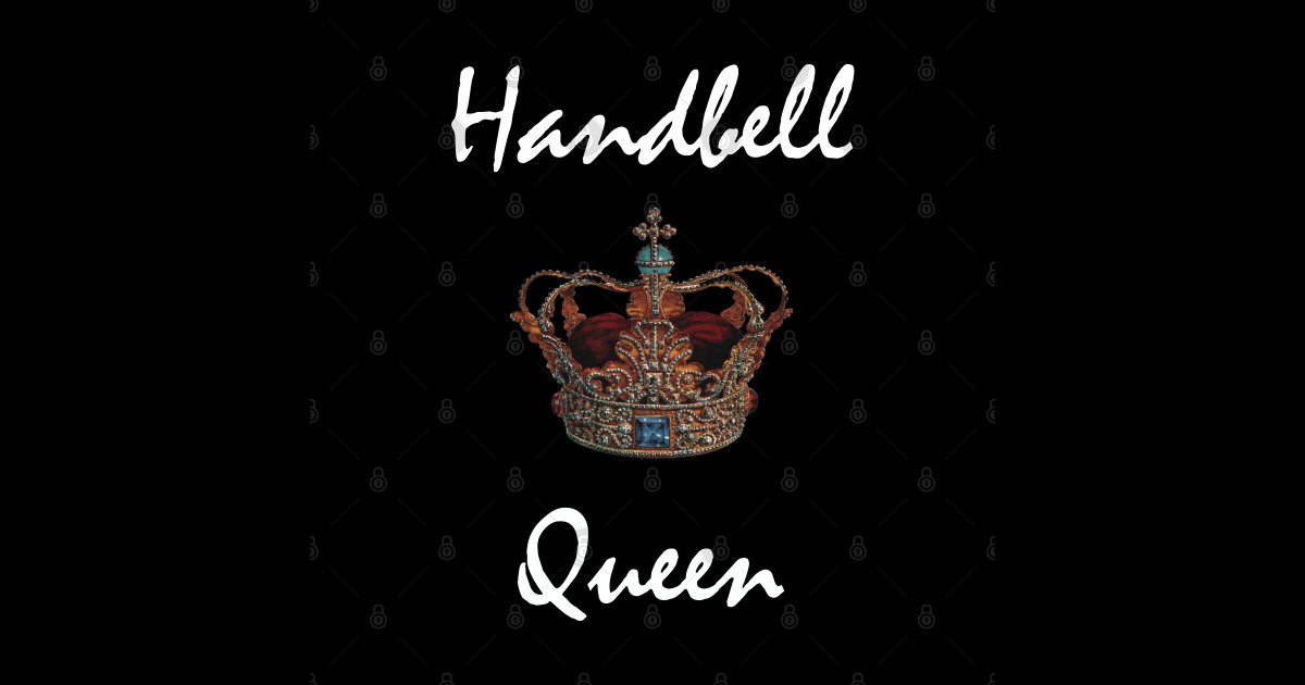Handbell Queen Crown - Handbell - Sticker | TeePublic