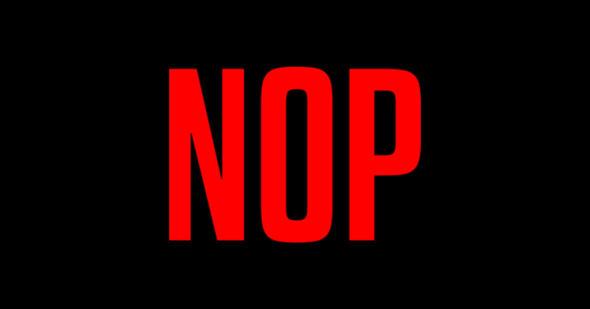 NOP - Nop - Sticker | TeePublic