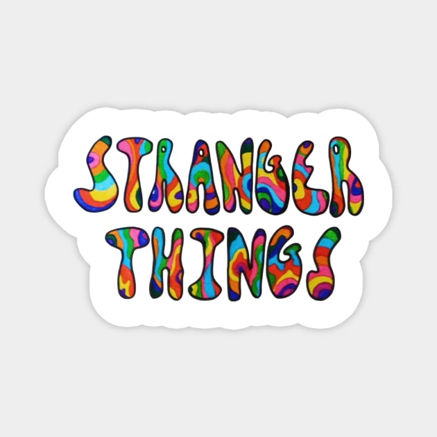 Stranger Things 80s Theme - Stranger Things - Magnet | TeePublic