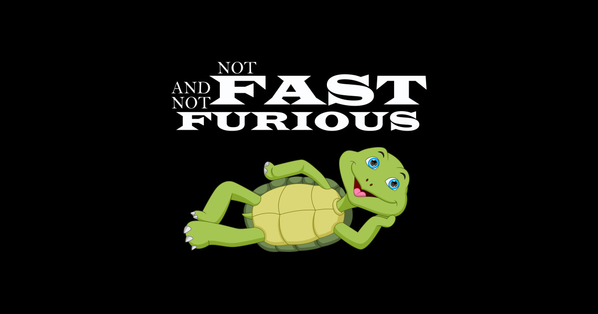 not fast not furious - Not Fast Not Furious Turtle - Sticker | TeePublic