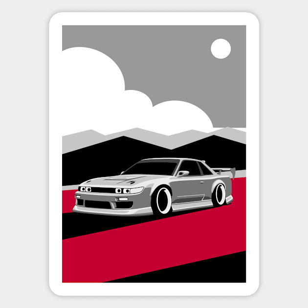 NISSAN SILVIA S13 - Nissan Silvia S13 - Sticker | TeePublic