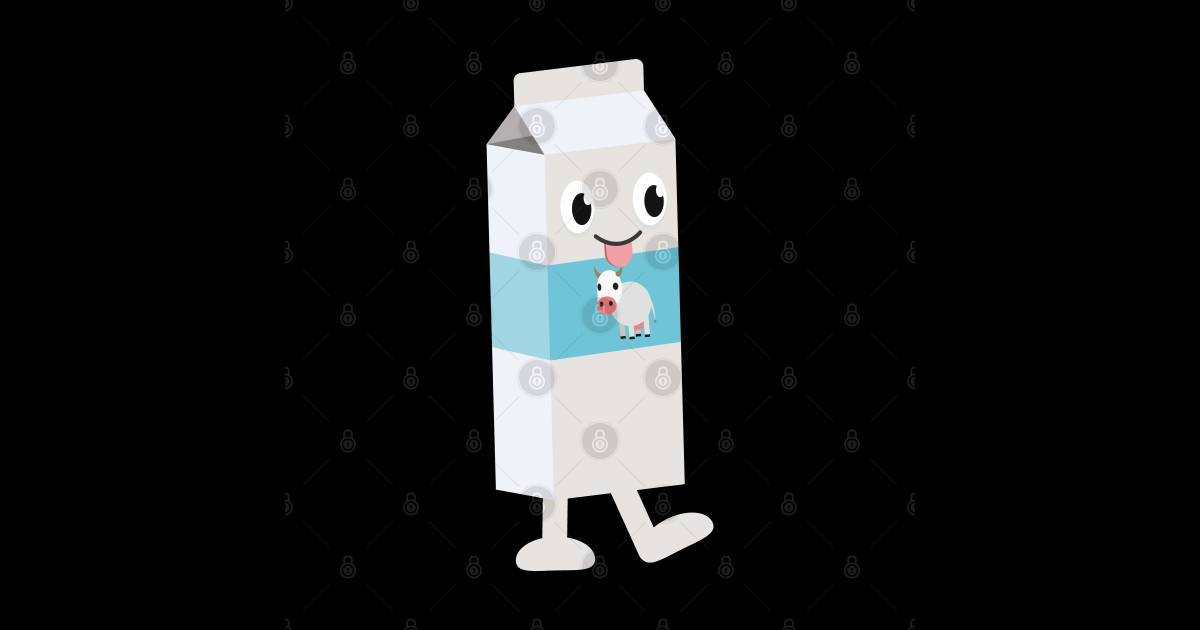 Silly milk box - Milk - Sticker | TeePublic