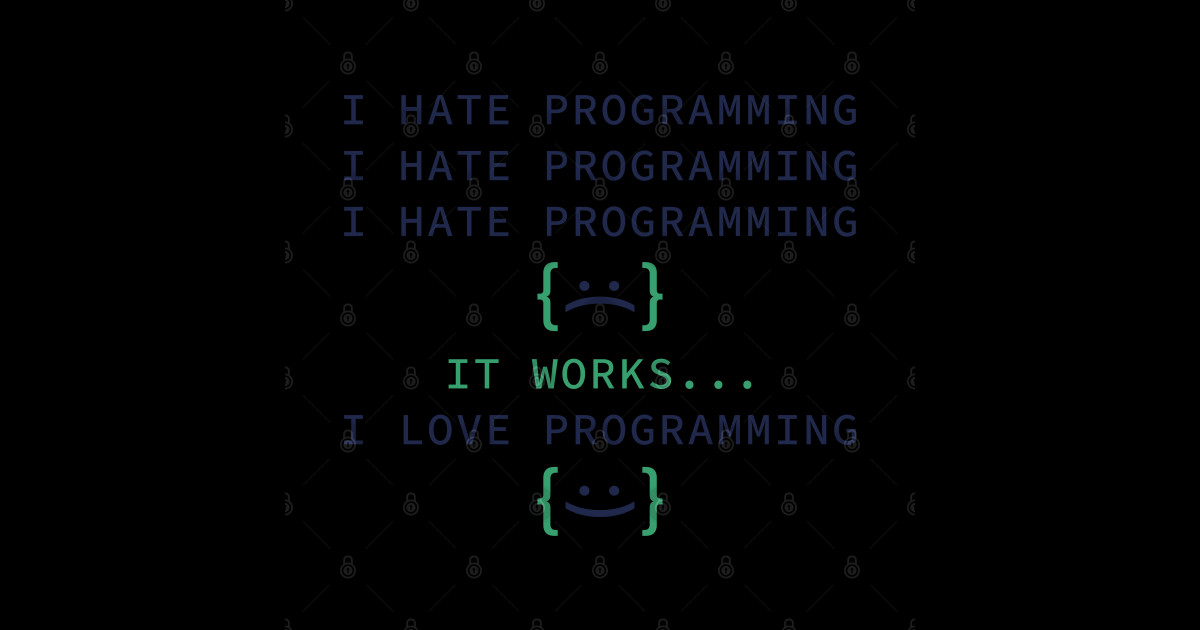 I Hate Programming - Programming - Sticker | TeePublic