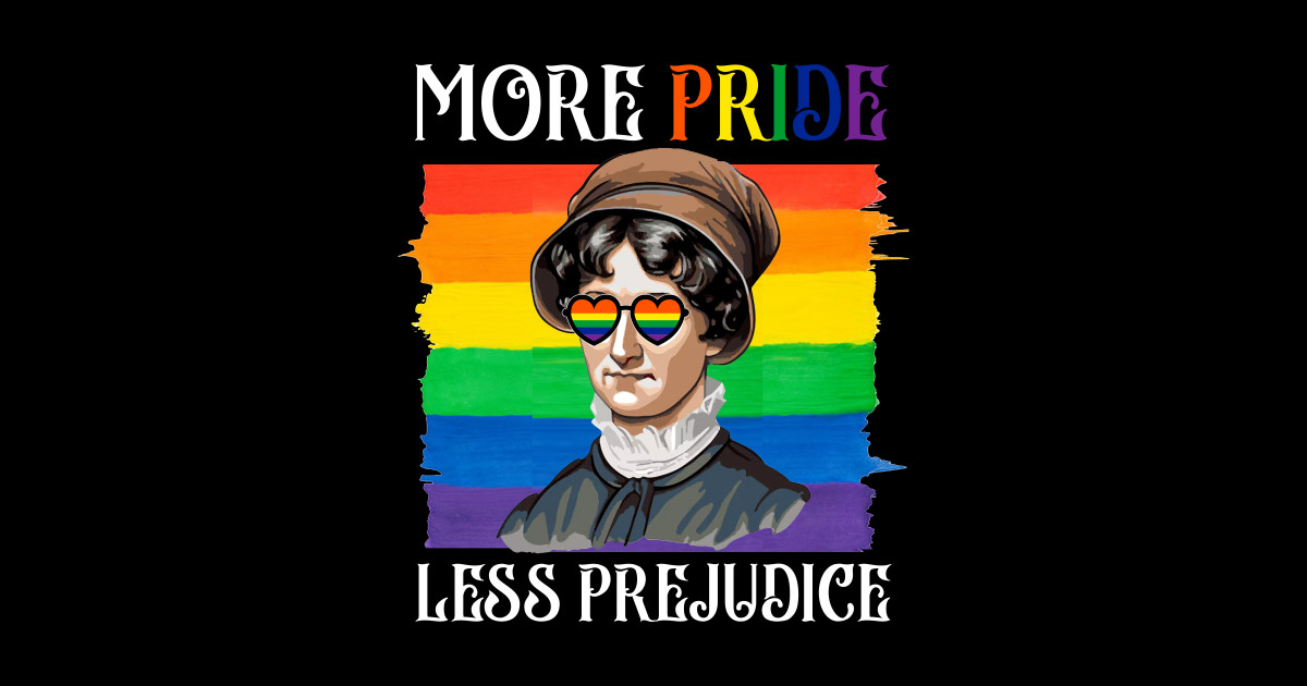 More Pride Less Prejudice Pride Month Gay Lesbian LGBTQ Ally - Lgbt ...