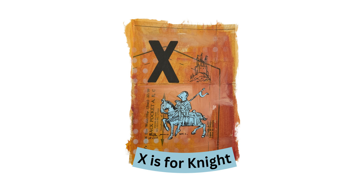 Alphabet Flashcard - X is for Knight - Knight - T-Shirt | TeePublic