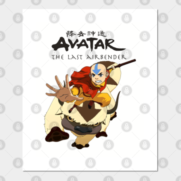 Aang and Appa The Last Airbender - Avatar - Posters and Art Prints ...