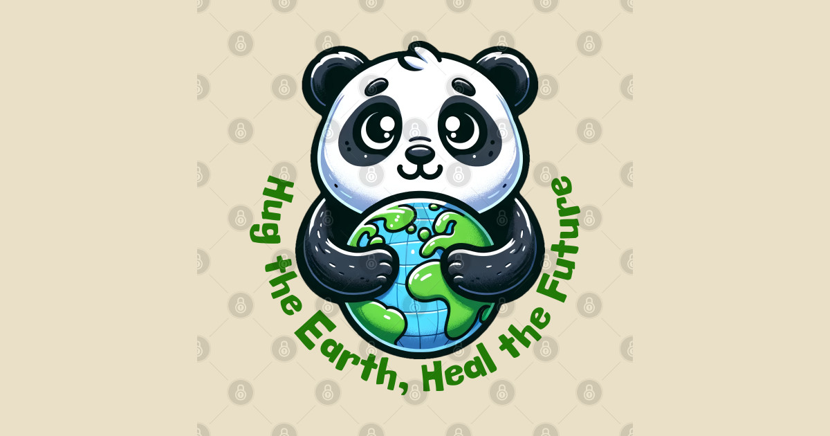 Hug the Earth, Heal the Future - Earth Day - T-Shirt | TeePublic