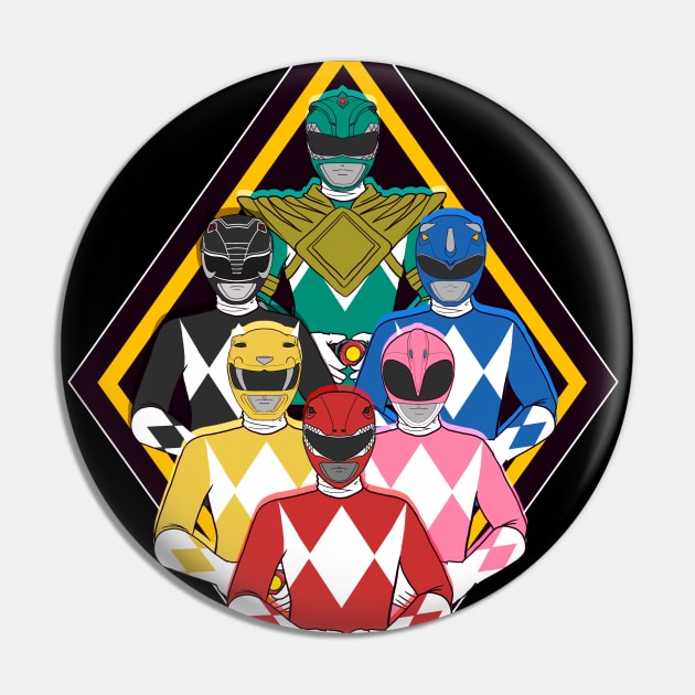 power rangers - Power Rangers - Pin | TeePublic