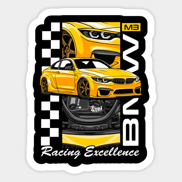 BMW M3 Racing Excellence - Bmw M3 F80 - Sticker | TeePublic
