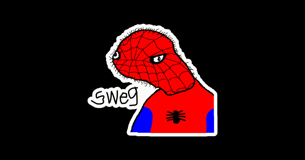 Spoderman Sweg - Spoderman - Sticker | TeePublic