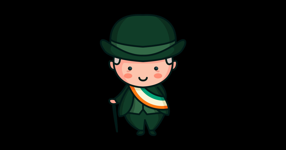 Kawaii Cute Irish Mayor Character - Irish Pride - Posters and Art ...