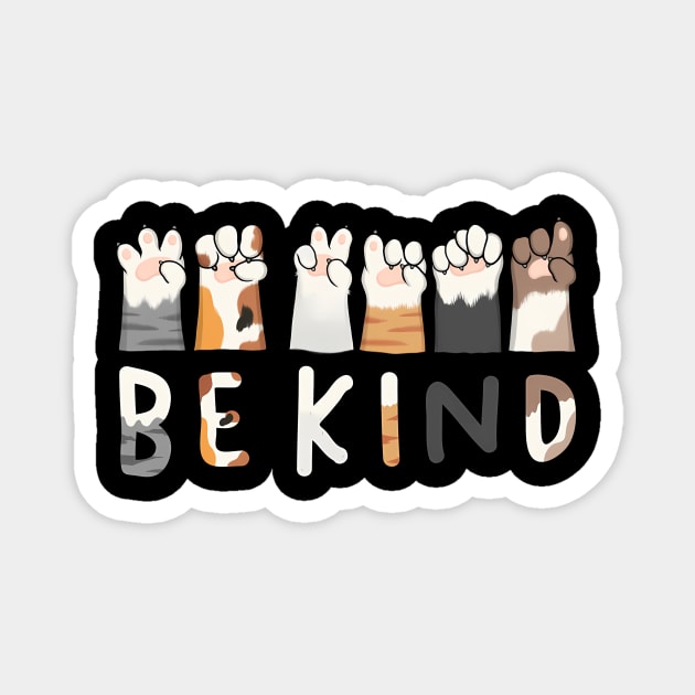 Be Kind Asl Sign Language Kindness Cat Paws Finger Signs - Be Kind ...