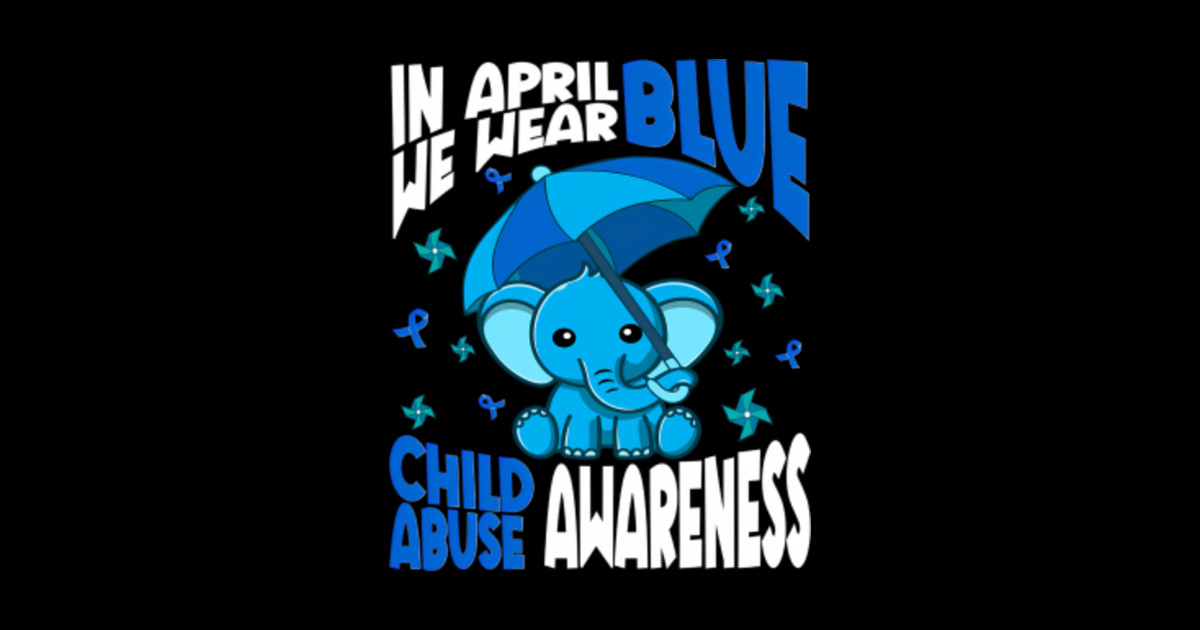 In April Blue Child Abuse - Child Abuse Awareness Month - Posters and ...