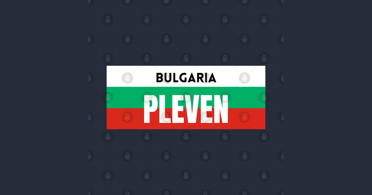 Pleven City in Bulgarian Flag - Bulgarian Flag - T-Shirt | TeePublic