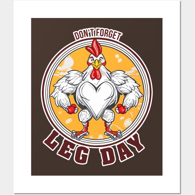 don't forget leg day - Fitness - Posters and Art Prints | TeePublic