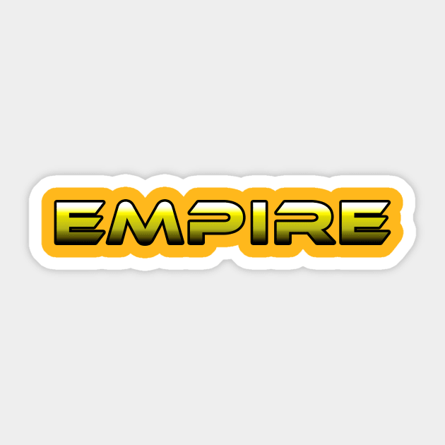 Empire printed on a - Empire Strikes Back - Sticker | TeePublic