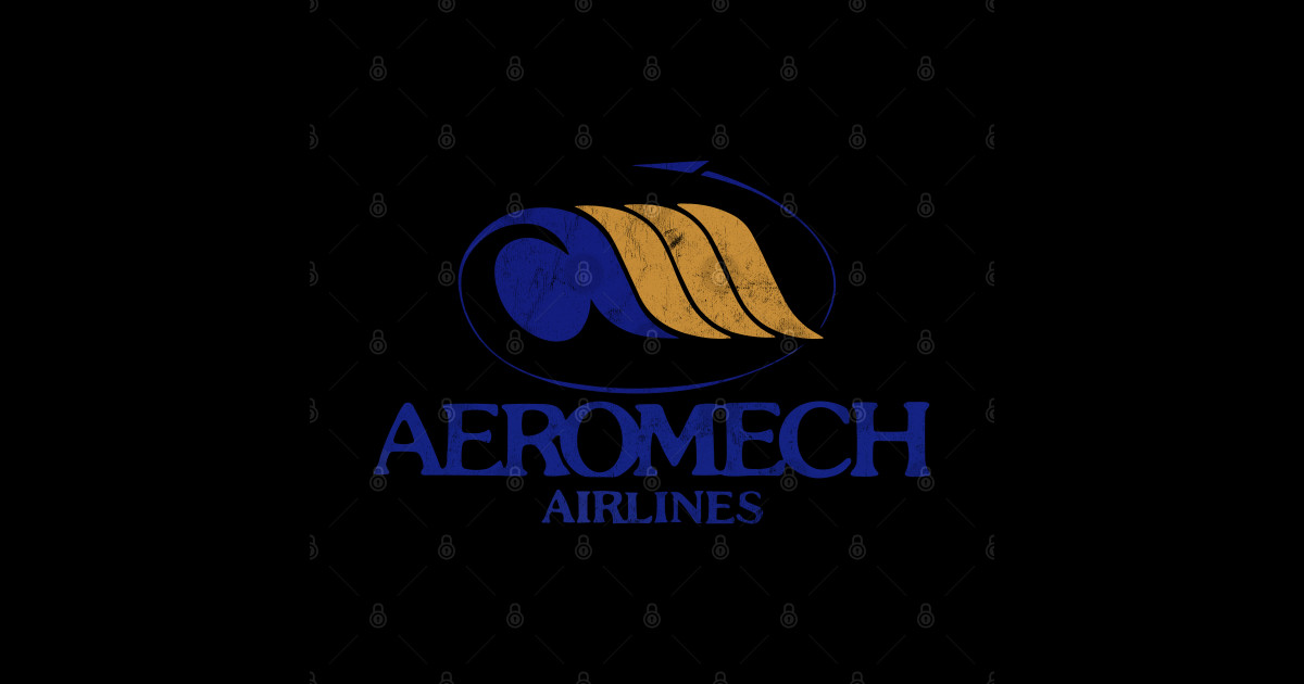 70s Aeromech Airlines - 70s Style - Sticker | TeePublic