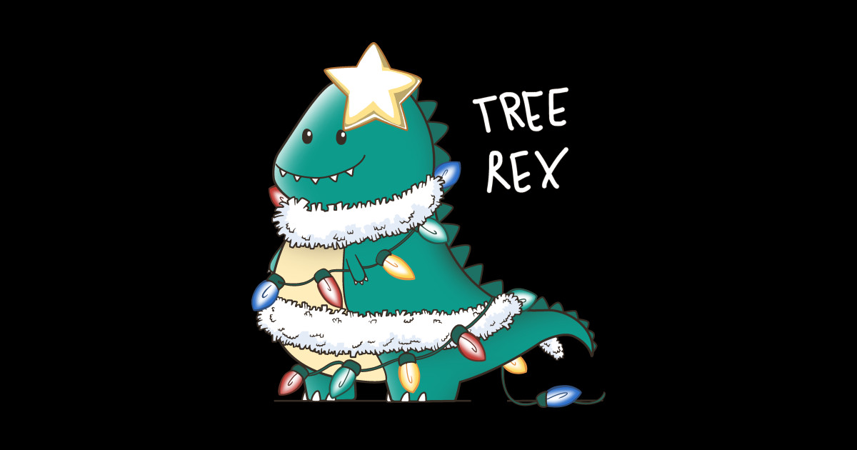 Tree-Rex - Christmas - T-Shirt | TeePublic