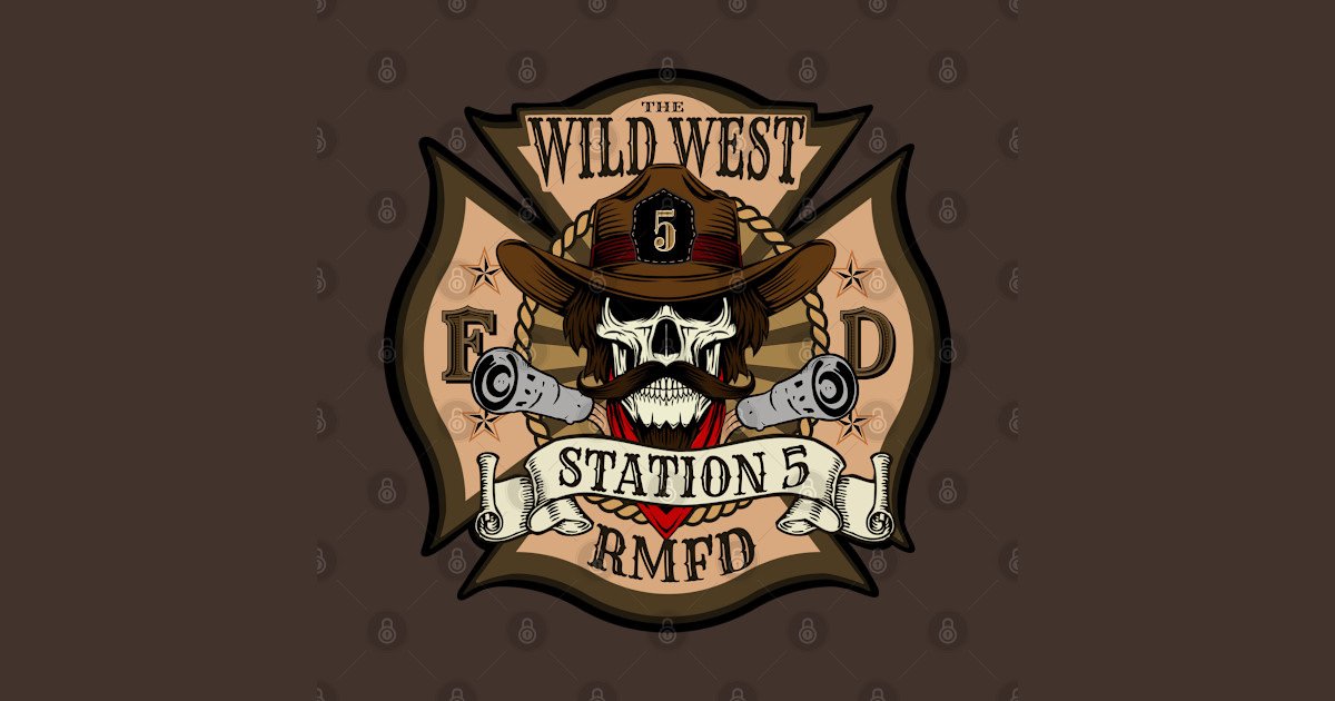 RMFD Station 5 - Firefighter - T-Shirt | TeePublic