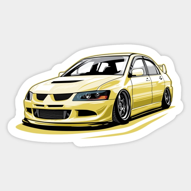 Lancer Evolution-Evo 8 jdm legend - Lancer Evo - Sticker | TeePublic