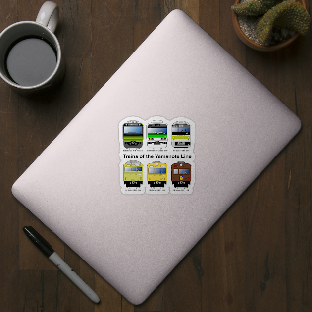 Trains of the Yamanote Line - Japan - Sticker | TeePublic