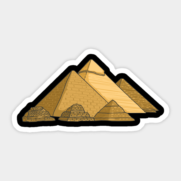 Ancient Egypt Great Pyramids History Pyramid - Pyramid - Sticker ...
