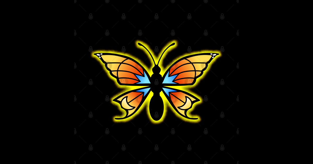 Sun and Moon Butterfly - Fairy - Sticker | TeePublic