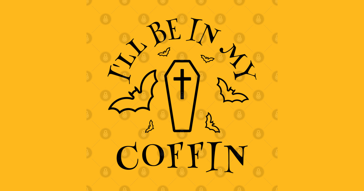Bats And Coffin Halloween - Halloween - T-Shirt | TeePublic