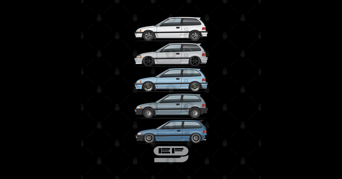 EF9 - Honda Civic - Sticker | TeePublic