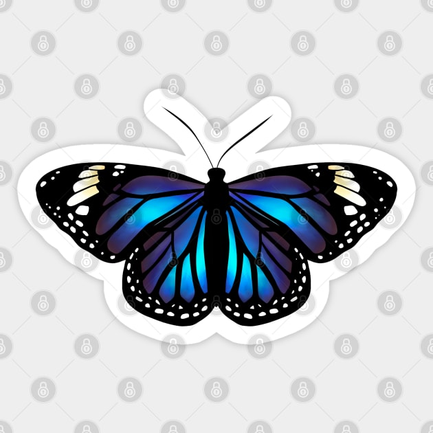 Blue Monarch Butterfly - Monarch Butterfly - Sticker | TeePublic