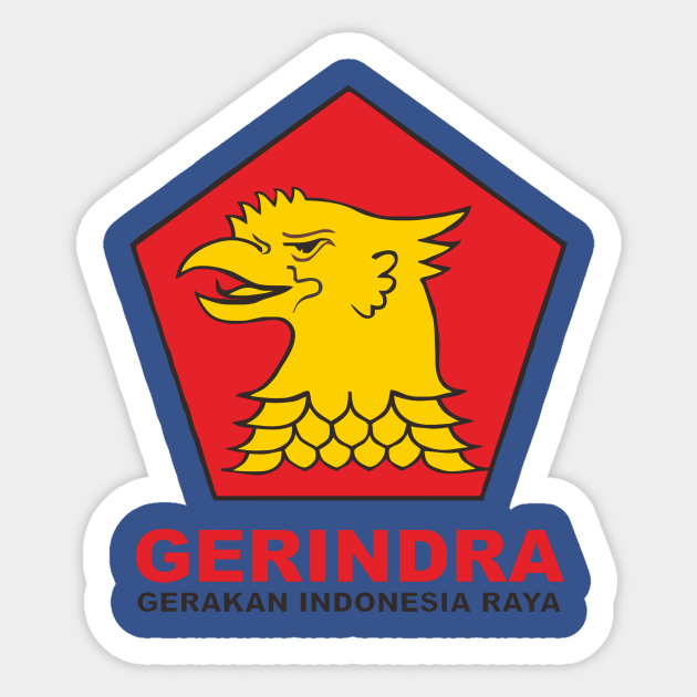 Gerindra Logo - Logo - Sticker | TeePublic
